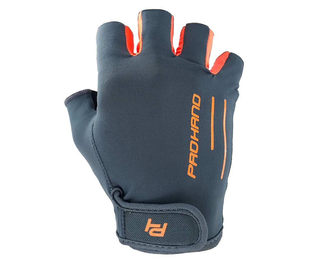 Luva Speed XD Dedo Curto Cinza e Laranja